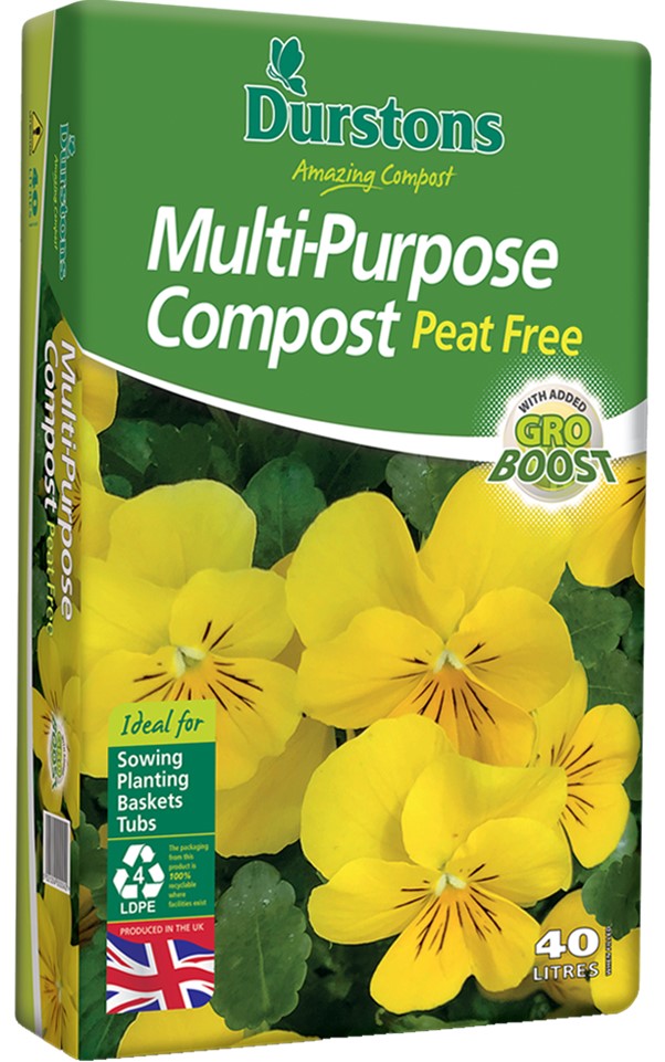 Durstons Multi Purpose Compost PEAT FREE 40 litre – Sotori Garden Supplies